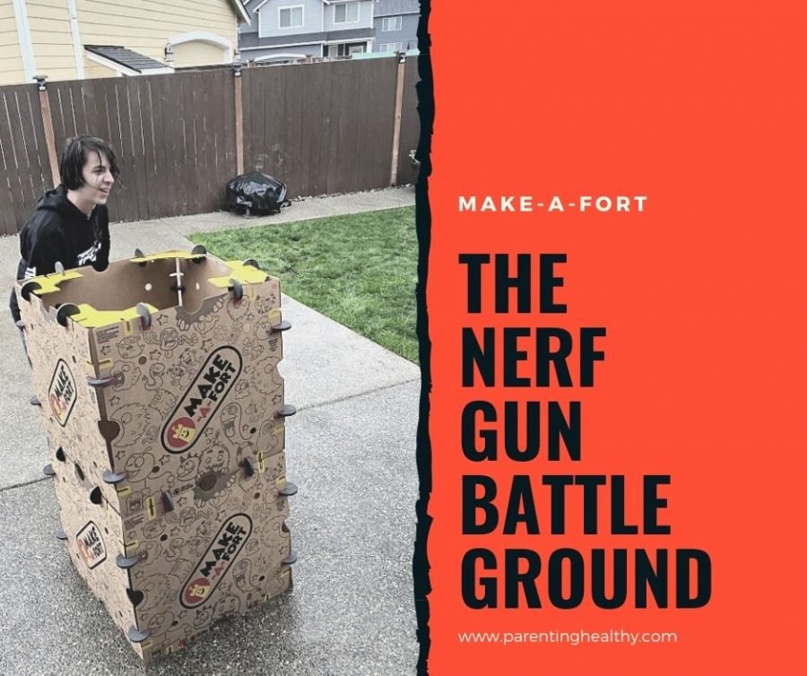 Create a Nerf Gun Battle Ground with Make-A-Fort Kits - Parenting Healthy